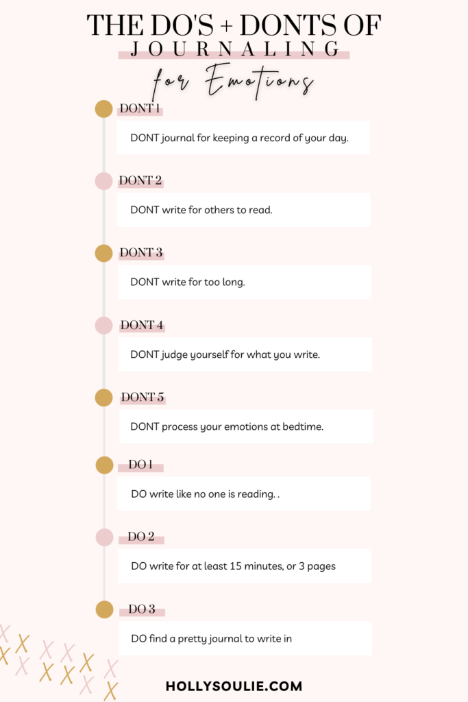 DOs and DONTs of Emotional Journaling | Holly Soulié Emotional Health